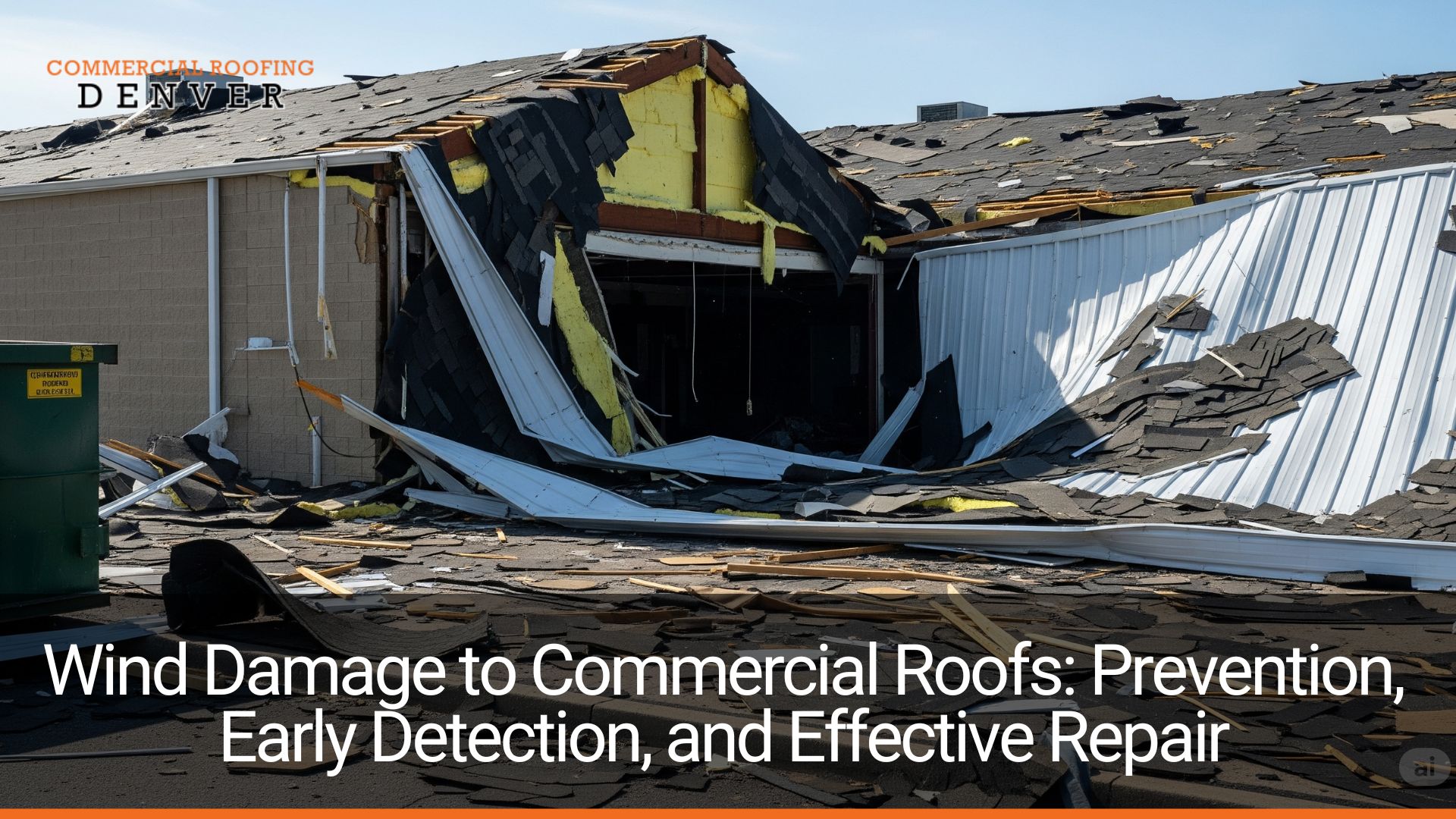 Wind Damage to Commercial Roofs: Prevention, Early Detection